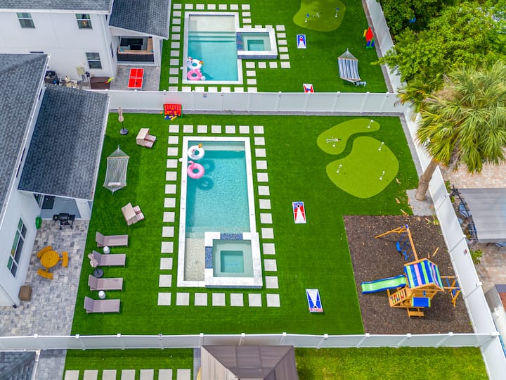 5br|modern Tpa Oasis|lux Loft|pool & Spa|sleeps 14 - Tampa