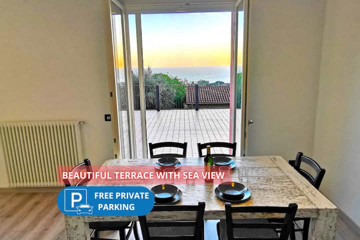 [Terrazza Vista Mare]con Piscina Tra Gli Ulivi - Imperia