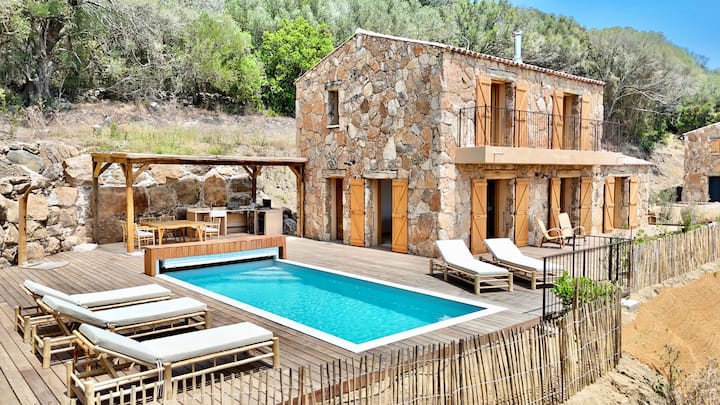 Bergerie, Piscine Chauffée, Mer Et Montagne, Sotta - Figari