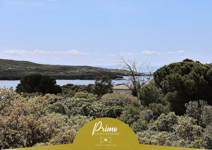 L’envol – T3 + Cabine Vue Mer Piscine Et Plage - Figari
