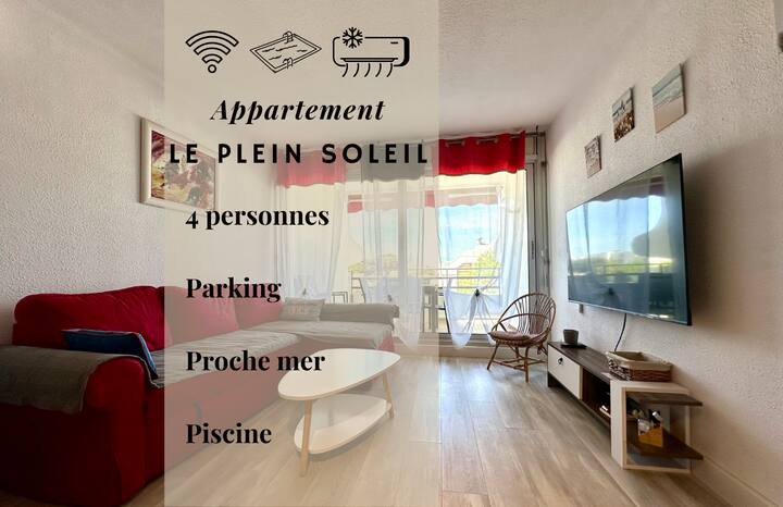 107 - Le Plein Soleil - 5 Pers - Parking - Piscine - La Grande-Motte