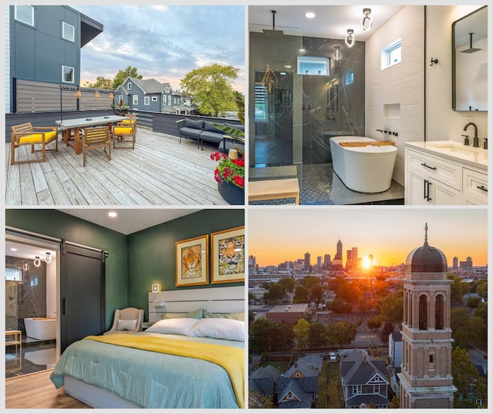 New: Luxe 4br W-2 Car Garage + Rooftop - Indianapolis, IN