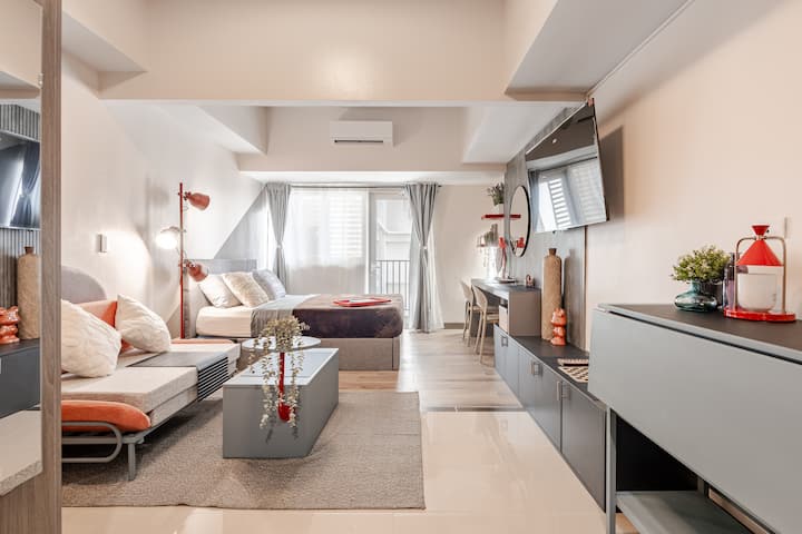 Modern 1 Bedroom Near Mall Parking•washer•gym•pool - Taguig