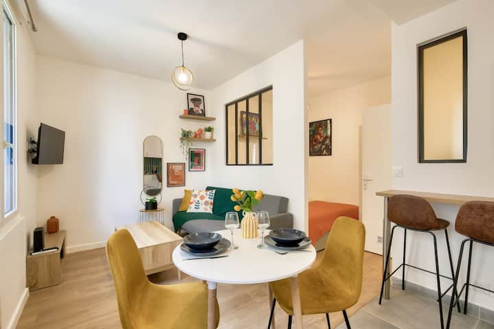 Studio Refait à Neuf - Proche Metro Ligne 13 - ibis Paris Porte de Clichy Centre