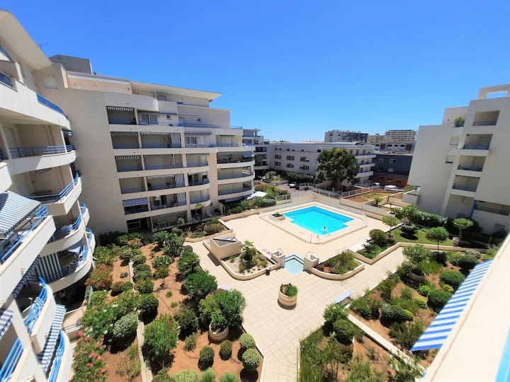 Appartement Cosy - Plage à Pied 2 Min - Fréjus