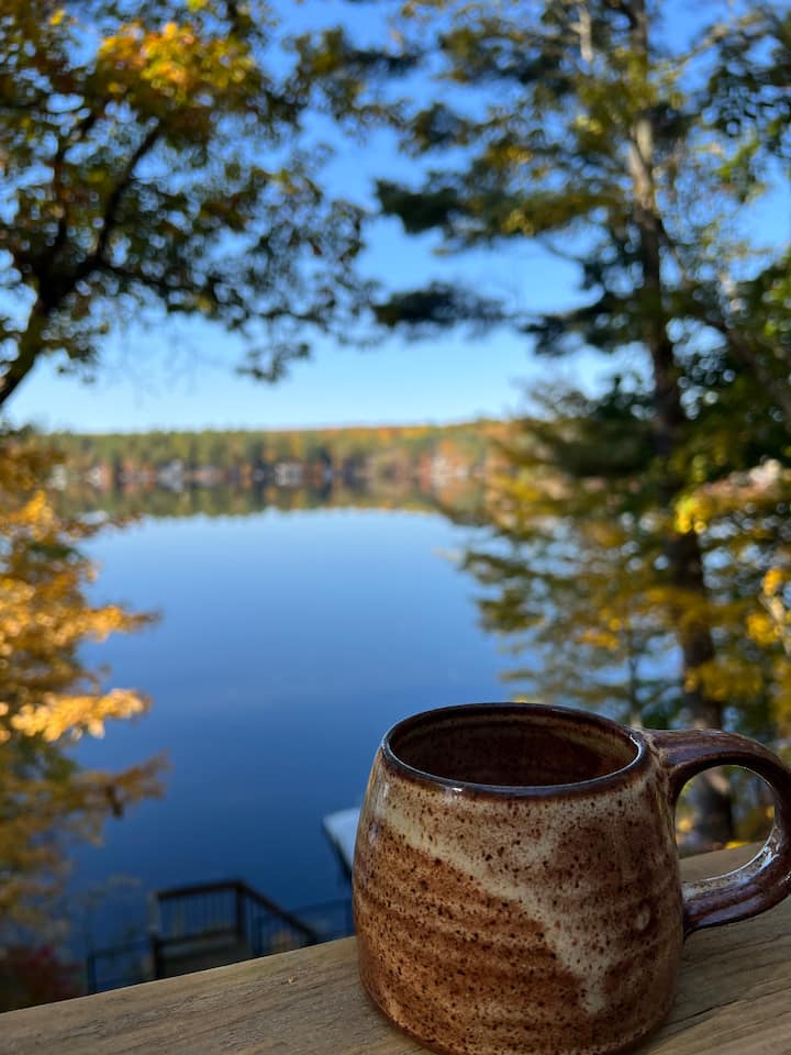 The Lazy Hummingbird: Little Sebago Home W/ Sauna - Maine Wildlife Park, Gray