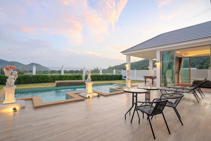 Soothing Mountain View 4bedroom Private Pool Villa - Hua Hin