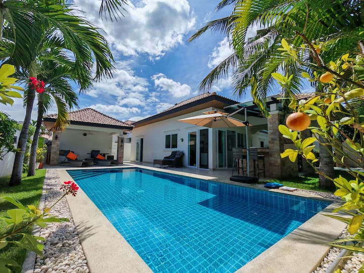 Beautiful 3br Private Pool Villa - Black Mountain - Hua Hin