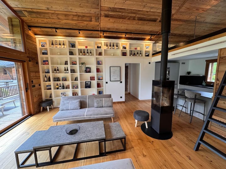 Superbe Chalet Avec Sauna Proche Du Centre - Les Houches