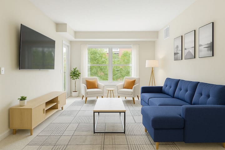 Bright 2br Stay | King+2 Queens+xcel+free Parking - Saint Paul