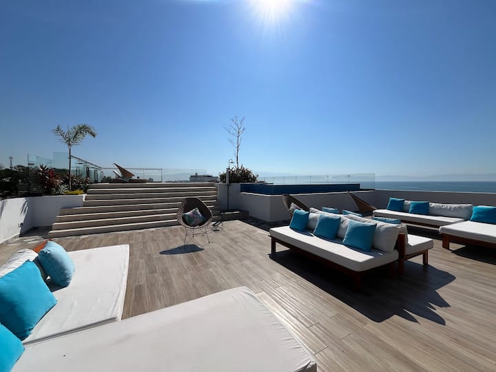 Condo Vista Bucerias 301 Con Alberca En La Azotea - Bucerías