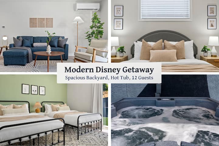 Modern Disney Getaway W/ Spacious Backyard Hot Tub - Anaheim, CA