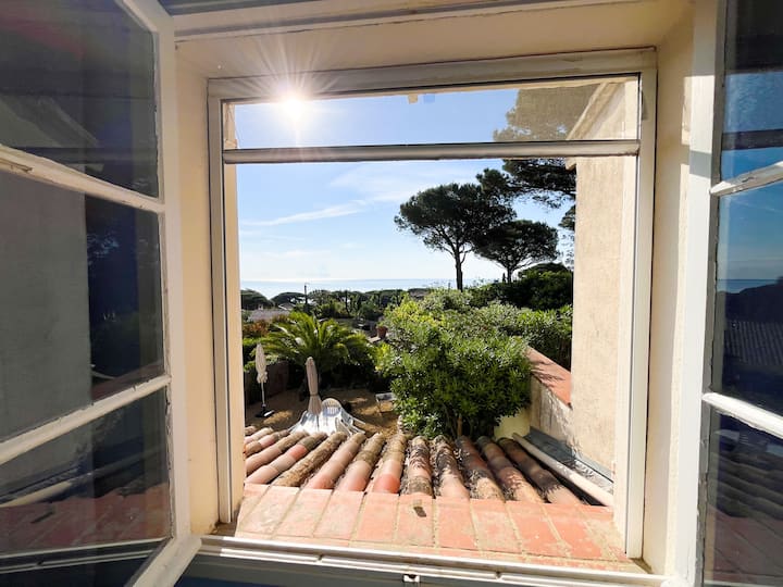Villa Climatisée Authentique Jardin Vue Mer - Sainte-Maxime