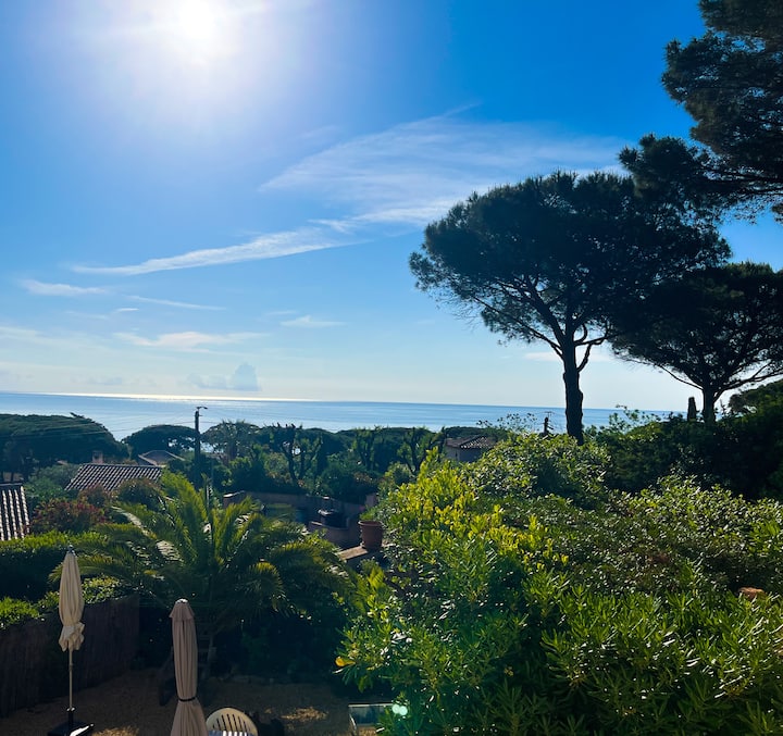 Villa Climatisée Authentique Jardin Vue Mer - Les Issambres