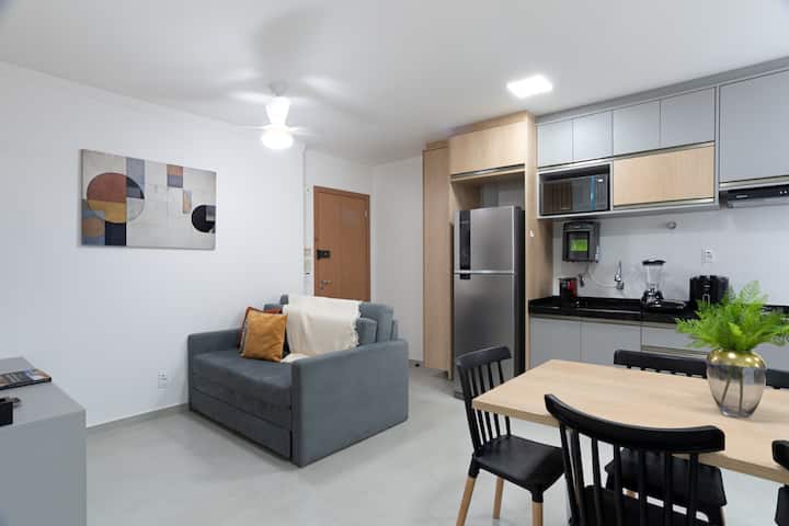 Central Novo| 2 Qtos Ar Q/f + Academia + Lava Seca - Londrina