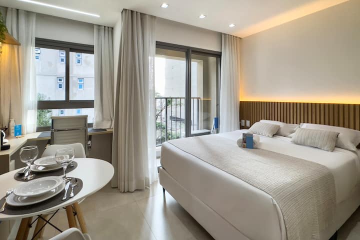 Studio With Home Office Near Ibirapuera Mall - São Paulo