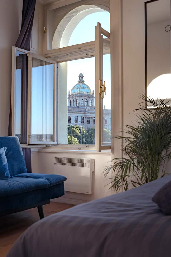 Window To Wenceslas Square - Prága