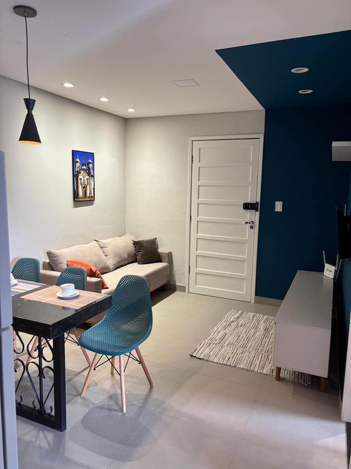 Parad'ouro-apê Ametista à 5 Min Da Ig. Do Rosário. - Ouro Preto