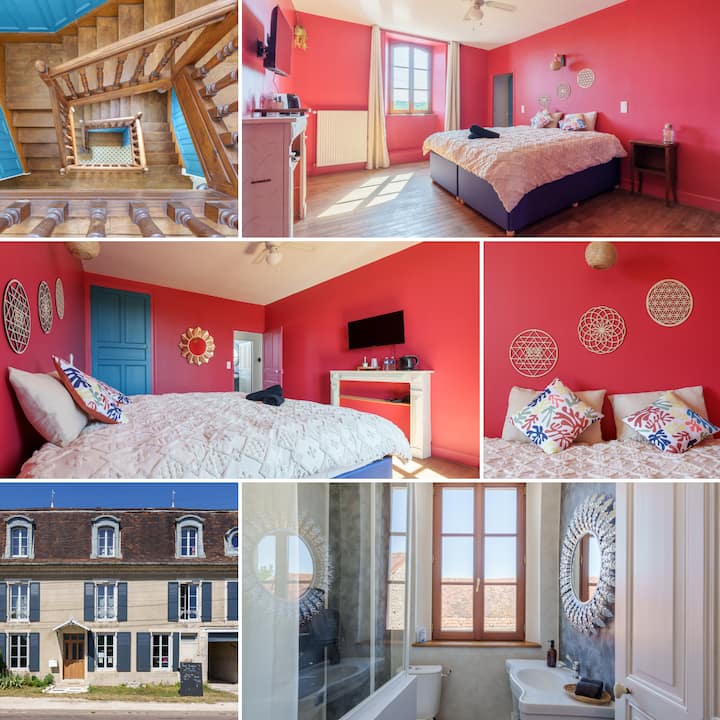 Rouge Amour -Petit Dèj' Offert -Nigloland 5mn- Vue - Dolancourt