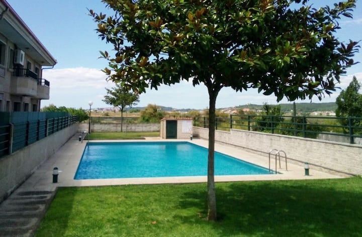 Apartamento Con Piscina Y Terraza En Playa Lanzada - El Grove
