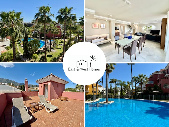 Penthouse Golden Mile Seaviews With Paddle Court - Marbella