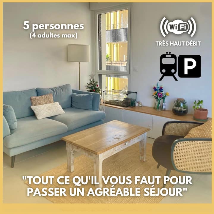 T3 Port Marianne Avec Terrasse – Parking Inclus - Montpellier