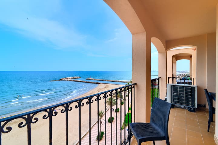 Apartamento 2 Habs - Vistas Al Mar Con Terraza - Moncada