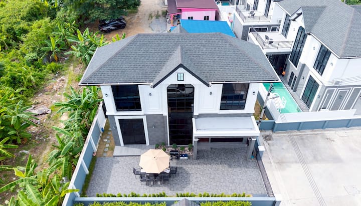 3br Modern Luxury Pool Villa 10min Najomtien Beach - Pattaya