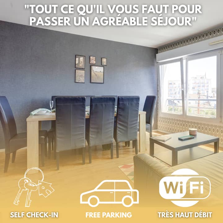 Le Cocon Champenois | Parking, Centre & Tram - 라임스