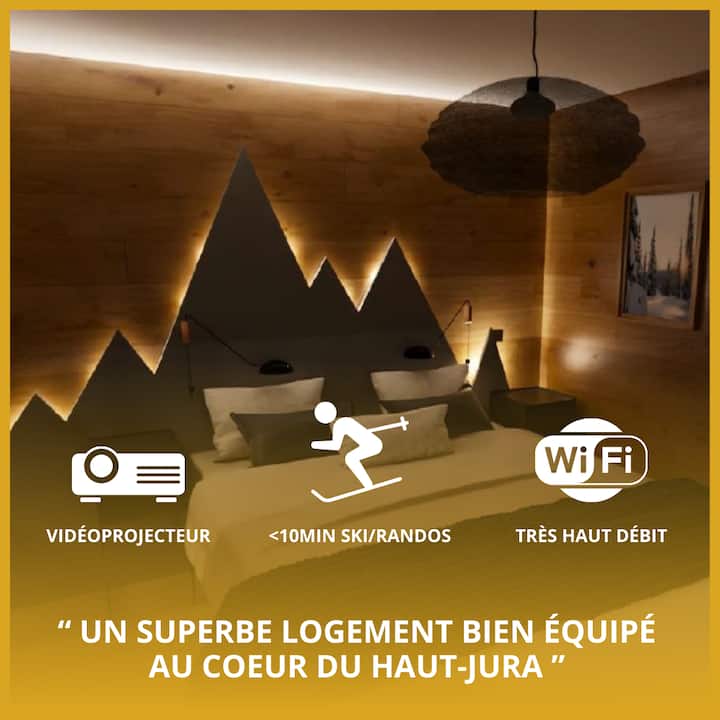 *Le Sapin 39* Ambiance Chalet Et Vidéo-projecteur - Les Rousses