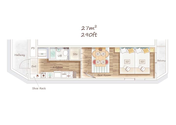 2 Sta Shinjuku 5 Min Nakano-shimbashi 1k 2 Bedsapt - Harajuku