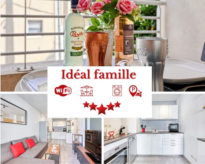Séjour Famille – Terrasse, Clim & Parking Privé - Ollioules