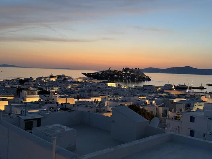 Mykonos Chora Villa With Stunning Sea & Town Views - Mykonos