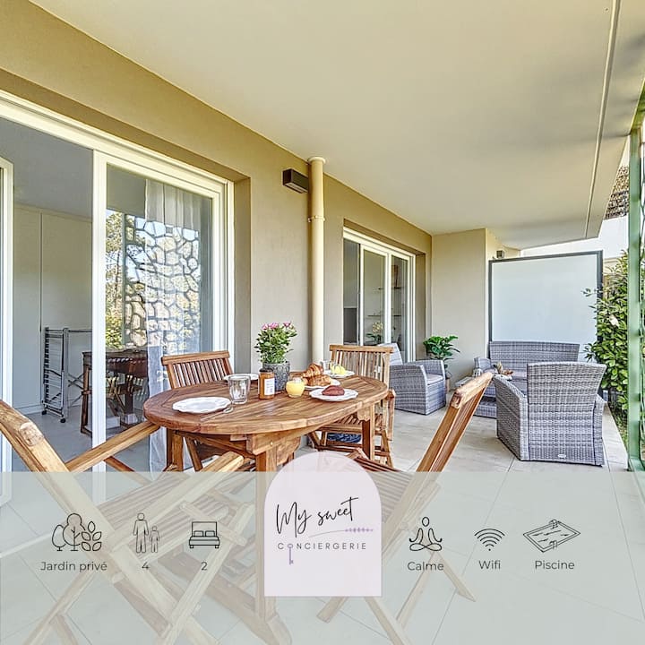 L'ecrin De Valbonne : 2 Ch, Jardin, Piscine, Calme - Opio