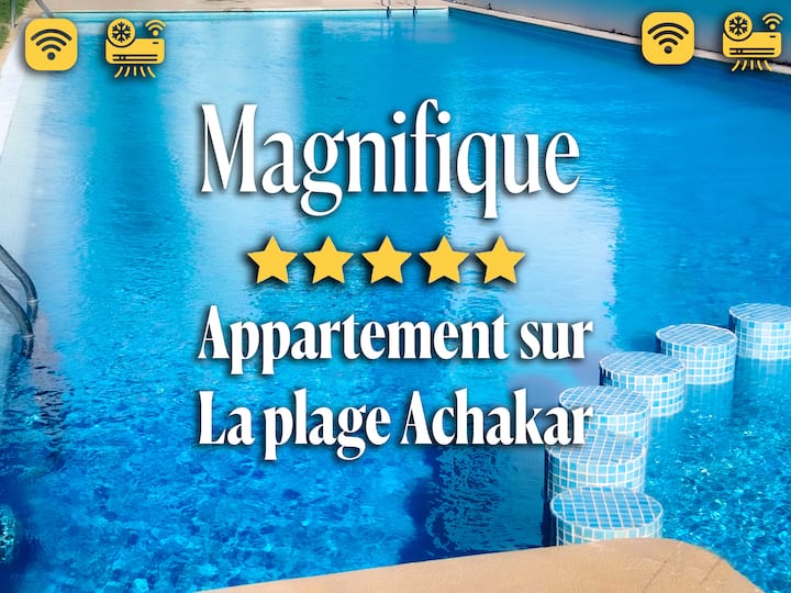 Un Joli Apart à La Plage Achakar - Tangier