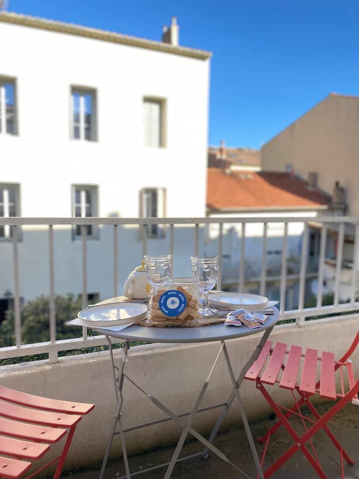 Cœur De Ville Wifi Clim 2ch 200m Halles Confort - Sète