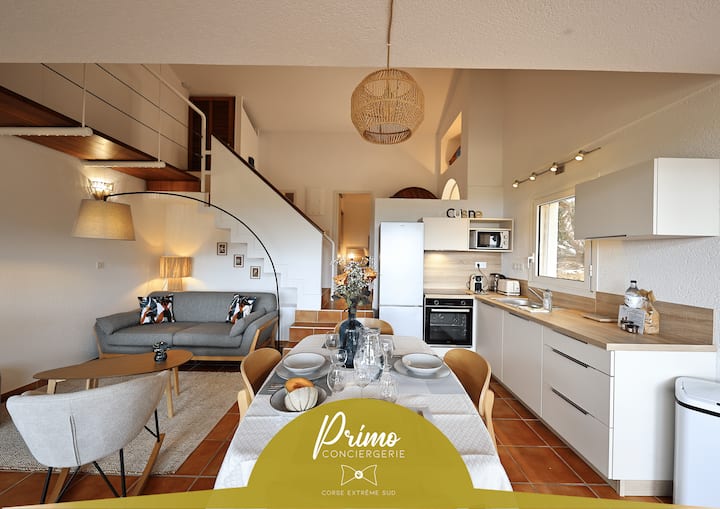 Sous Le Pin - Villa Paisible Face Aux îLes Lavezzi - Les îles Lavezzi