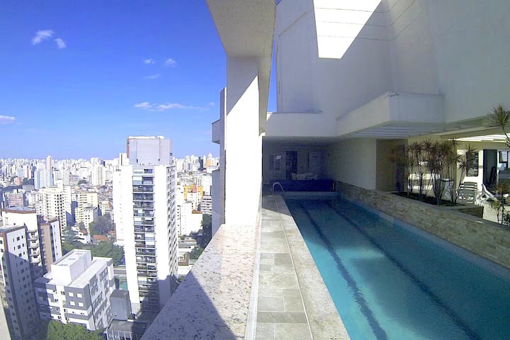 Studio W/ Swimming Pool / Paulista Ave & Downtown - São Paulo