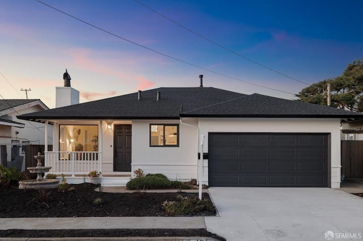 3br Pacifica Walk To Beach Coastal Retreat Sf Sfo - Millbrae, CA