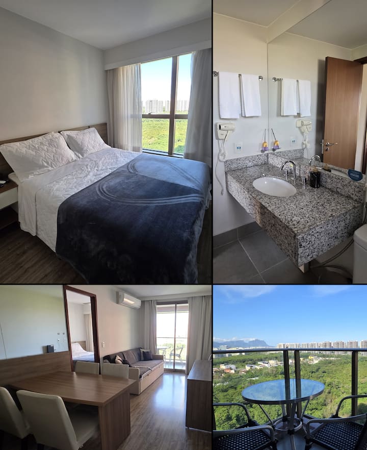 Apto Na Barra Com Cozinha E Garagem 132bl1 - Recreio dos Bandeirantes