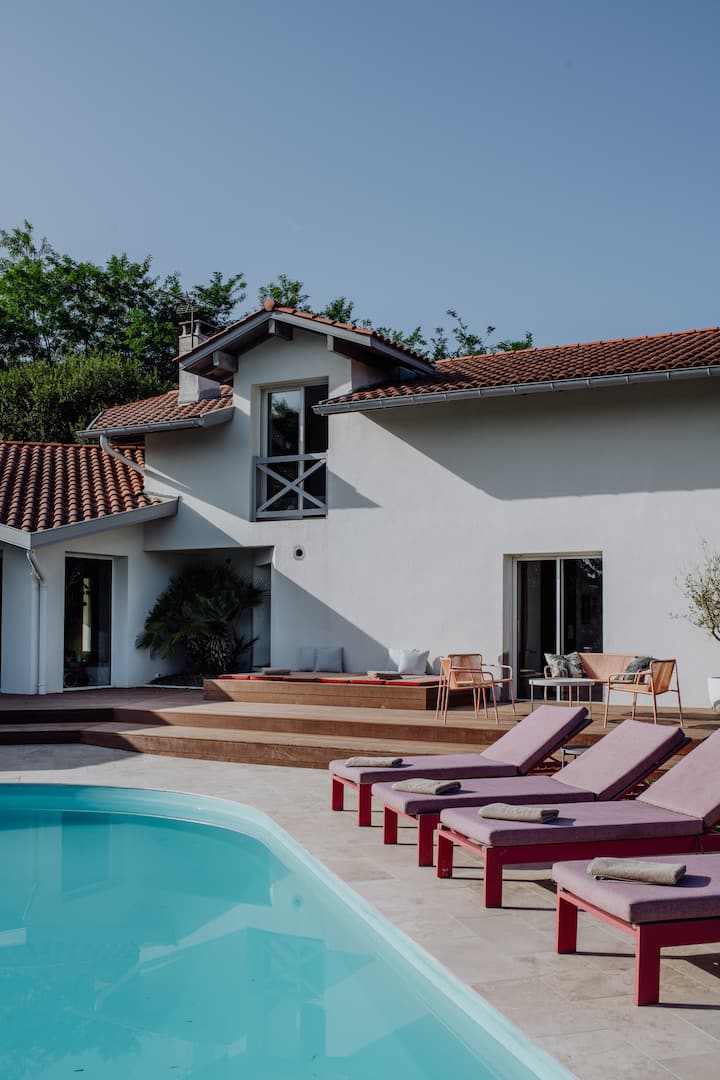 Maison De Famille Avec Piscine, 13 Pax -Arcangues - Biarritz