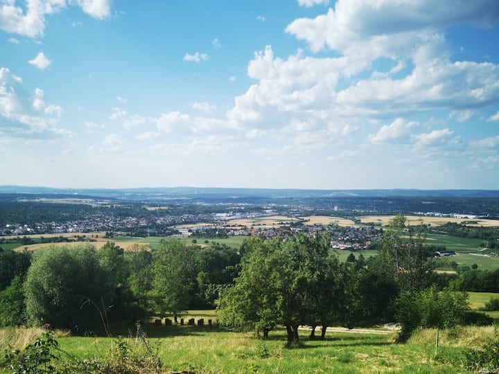 Bergfried-110qm Apartment, Terrasse, Panoramablick - Kirchheim unter Teck