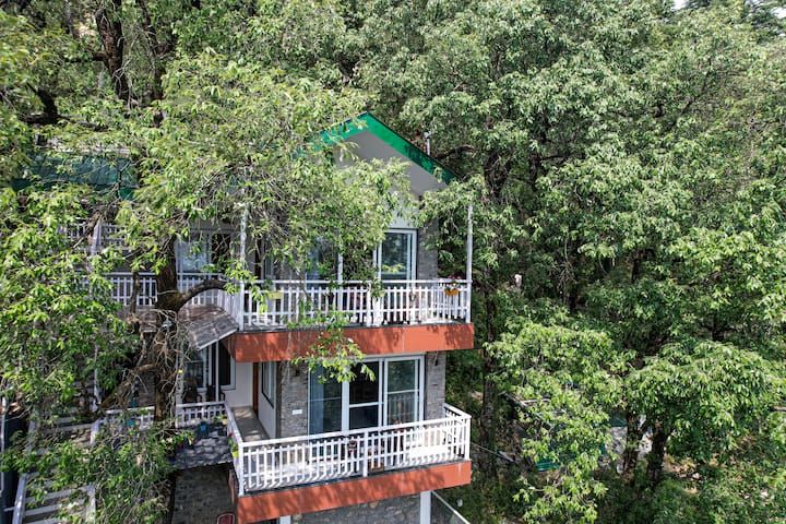 The White Umbrella - Kaphal | With Himalayan View - Mussoorie