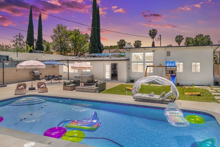 [Top Plck] Chic 4br Pool Villa | Hot Tub | Arcade - Los Angeles, CA