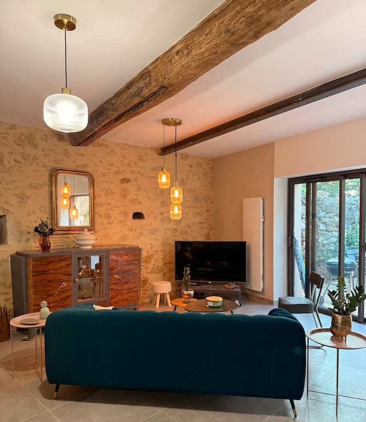 Charmante Maison De Bourg Dans La Cité Médiévale - Saint-Macaire