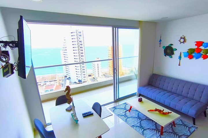 Apto 3br Frente Al Mar • Playa & Ctro. Hist. (15) - Cartagena