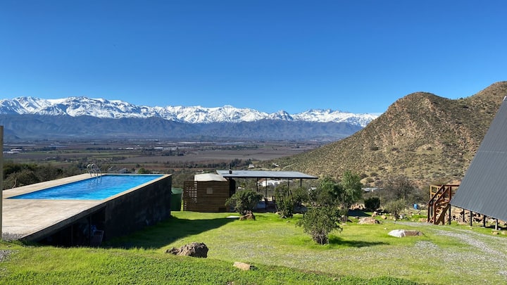 Stellato Lodge,1br,2bed,hot Tub, Piscina, Quincho - San Felipe, Chile