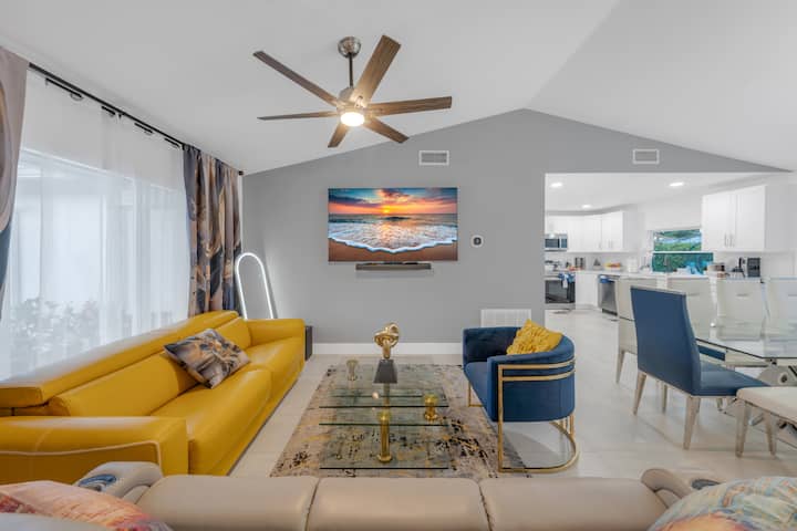 Modern Villa W/ Heated Pool&spa - Miramar, FL