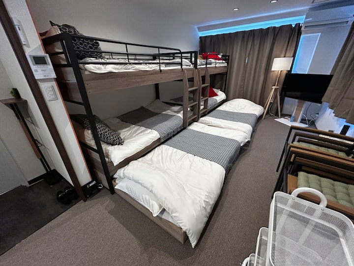 旭川駅徒歩10分 スキー場や観光地へのアクセス抜群！6名宿泊可能 - Asahikawa