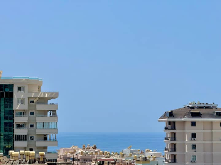 Sa Apartments! Sea View 1bd Flat - Alanya